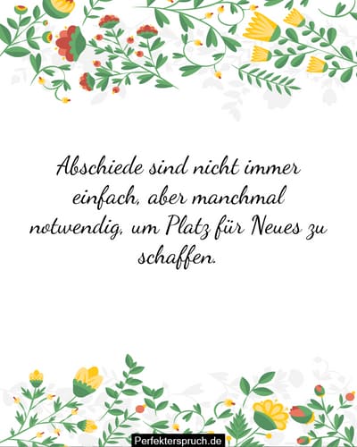 Herzliche AbschiedsSprüche und Zitate