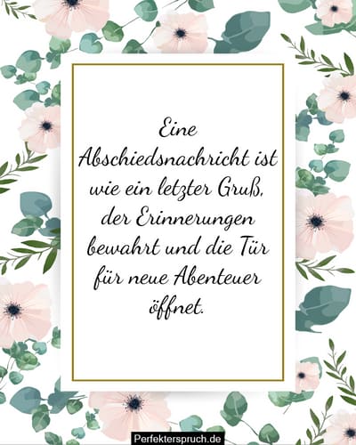 Herzliche AbschiedsSprüche und Zitate