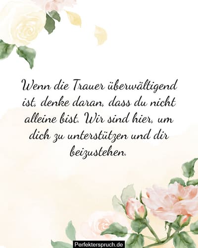 Über 150 Beileidsbekundungen zum Tod der Mutter