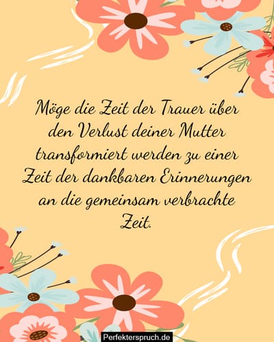 Über 150 Beileidsbekundungen zum Tod der Mutter