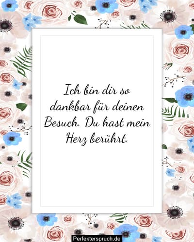 Danke für den Besuch Sprüche