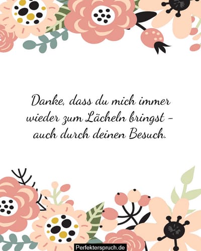 Danke für den Besuch Sprüche