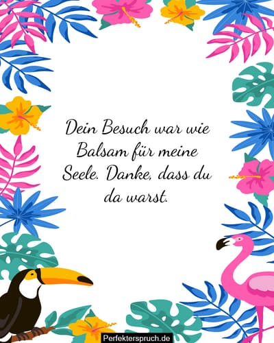 Danke für den Besuch Sprüche