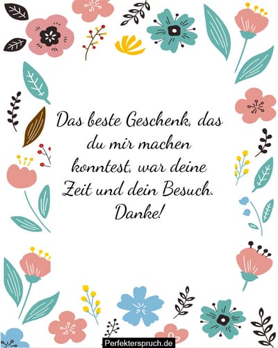 Danke für den Besuch Sprüche