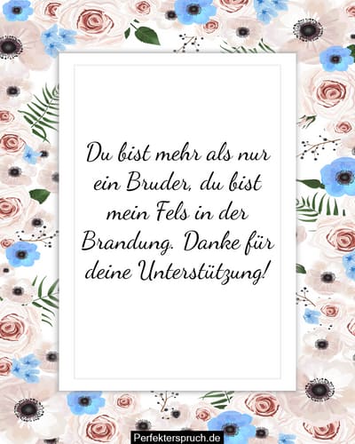 150 Danke-Sprüche für Bruder