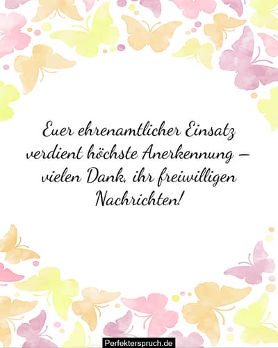 Ehrenamt Danke Sagen Spruch