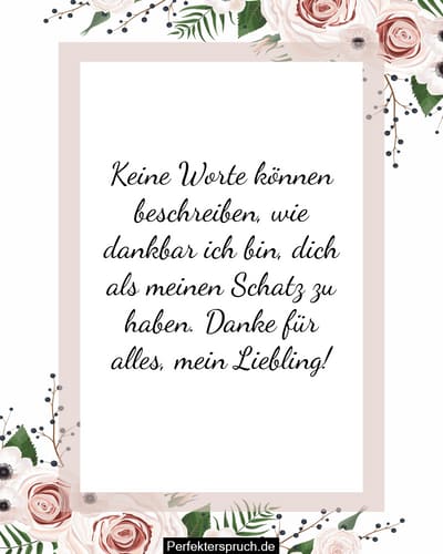 Danke Mein Schatz Sprüche und Zitate