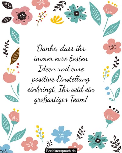 150 Dankes- und Glückwunsch-Sprüche für das Team