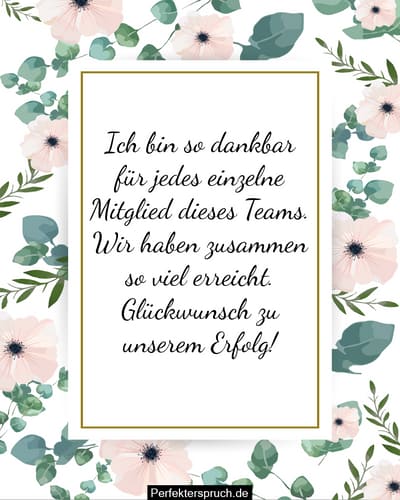 150 Dankes- und Glückwunsch-Sprüche für das Team
