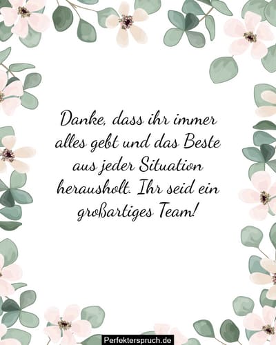 150 Dankes- und Glückwunsch-Sprüche für das Team