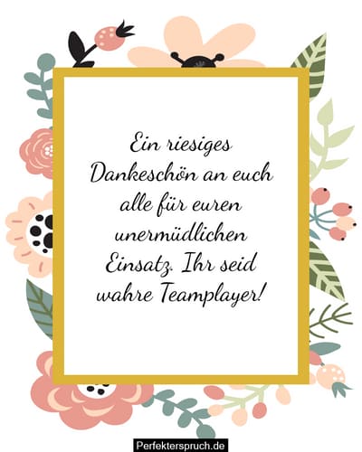 150 Dankes- und Glückwunsch-Sprüche für das Team