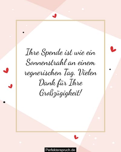DankesSprüche für Spende