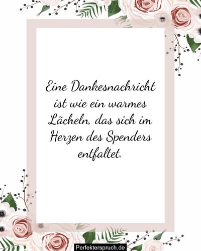 DankesSprüche für Spende