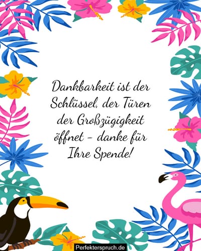 DankesSprüche für Spende