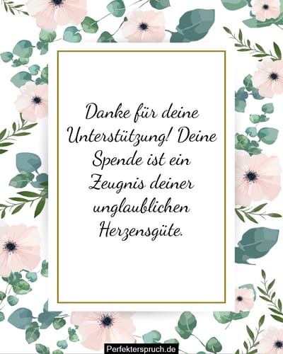 DankesSprüche für Spende