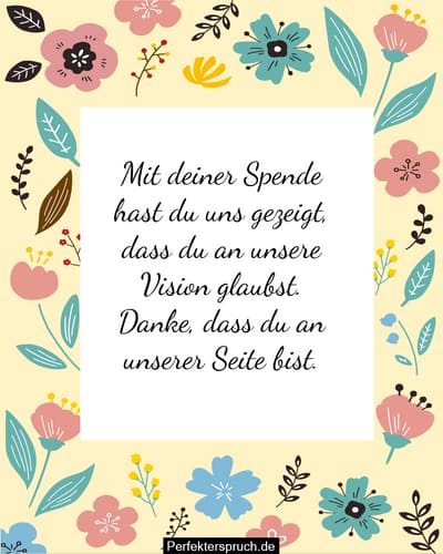 DankesSprüche für Spende