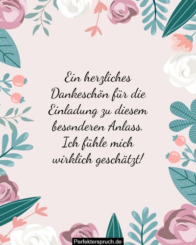 Whatsapp Danke Fur Die Einladung