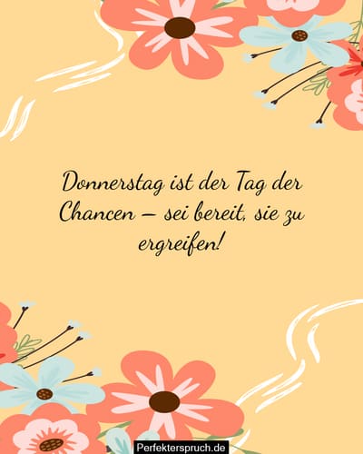 Erstaunlich Spruch Donnerstag Motivation Ebenbild