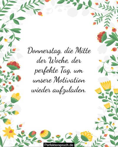 Erstaunlich Spruch Donnerstag Motivation Ebenbild