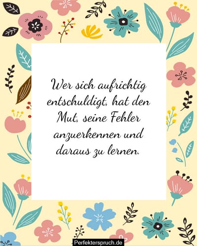 150 EntschuldigungsSprüche und Entschuldigungszitate