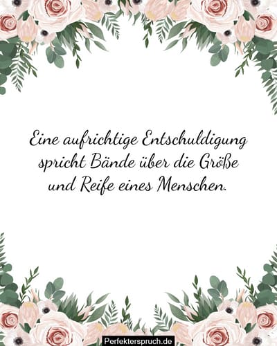 150 EntschuldigungsSprüche und Entschuldigungszitate