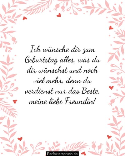 Stilvolle Geburtstags Text An Freundin Bild