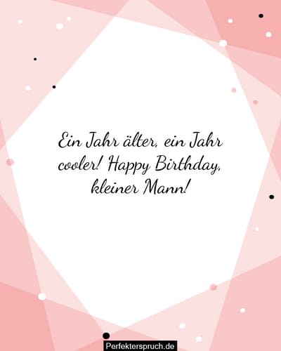 Verwunderlich Happy Birthday Kleiner Mann Ebenbild