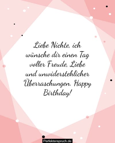 Alles Gute zum Geburtstag Wünsche für Nichte