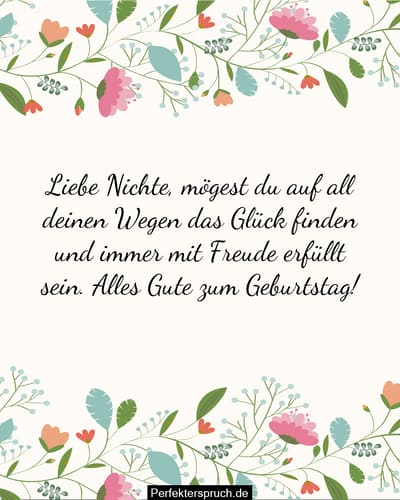 Alles Gute zum Geburtstag Wünsche für Nichte