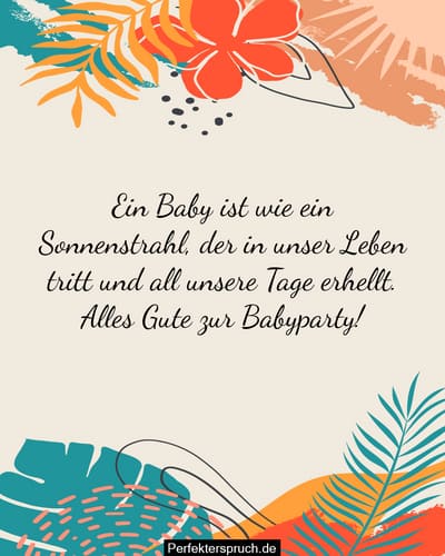 Spruch Für Babyparty
