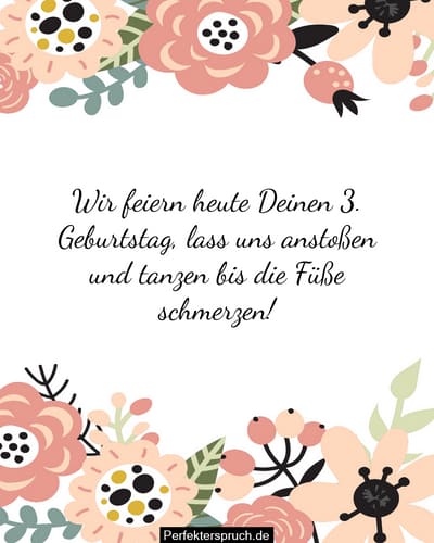Geburtstagssprche Zum 3 Geburtstag