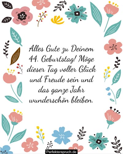 44 Geburtstag Whatsapp
