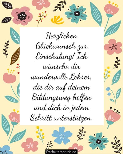 150 Glückwünsche zur Einschulung mit Bildern zum Runterladen