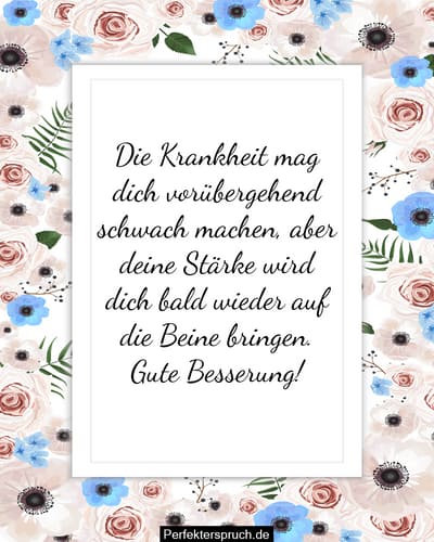 Gedicht Zur Guten Besserung