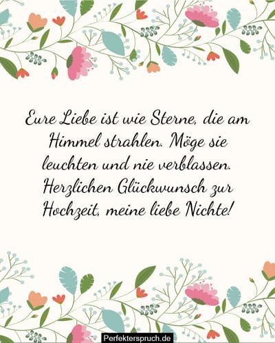 Hochzeitsw nsche Und Spr che F r Nichte