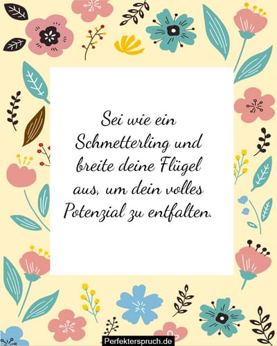 Sei Wie Ein Schmetterling Sprche