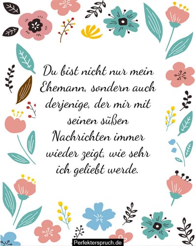 Romantische LiebesSprüche für den Ehemann