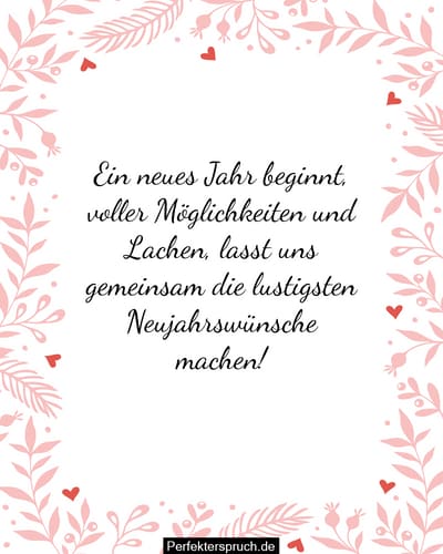 150 Lustige Neujahrswünsche und Zitate