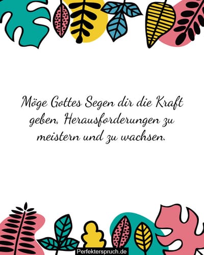 Möge Gott Dich Segnen Wünsche, Sprüche und Zitate