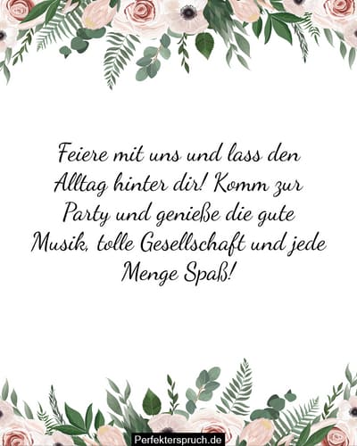 Sprche Zur Party
