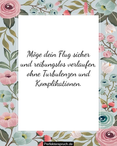 Sichere Flug Wünsche - Guten Flug