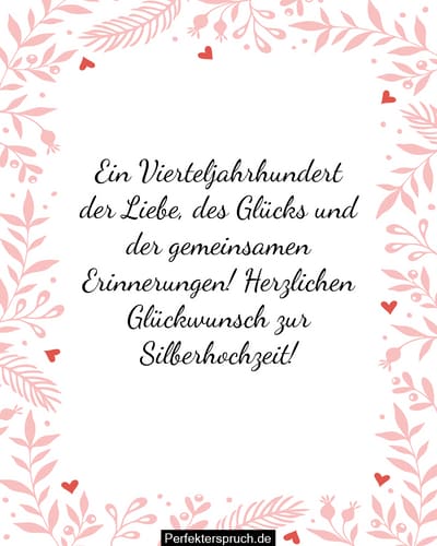 150 Glückwünsche zur Silberhochzeit mit Bildern (2024)