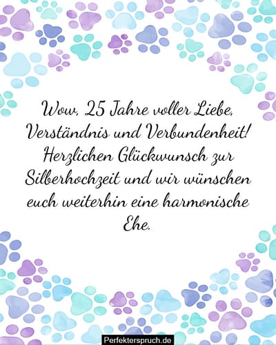Spruch Silberhochzeit Kurz