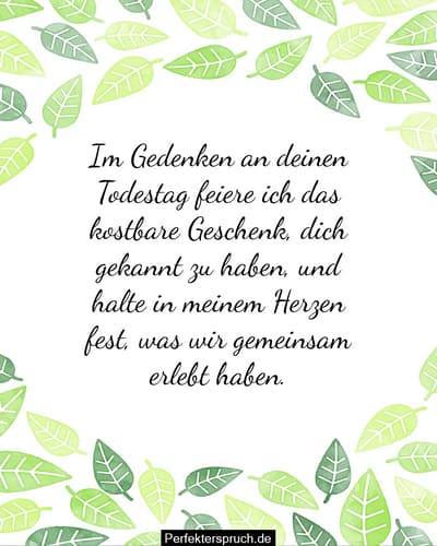 Elegantes Sprche Todestag Jahrestag Ehemann Bilder