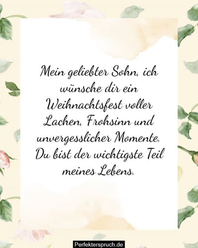 150 Frohe Weihnachtswünsche Für Sohn