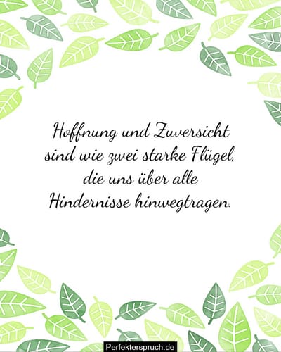 Zuversicht-Sprüche und Zitate, um Selbstvertrauen zu stärken